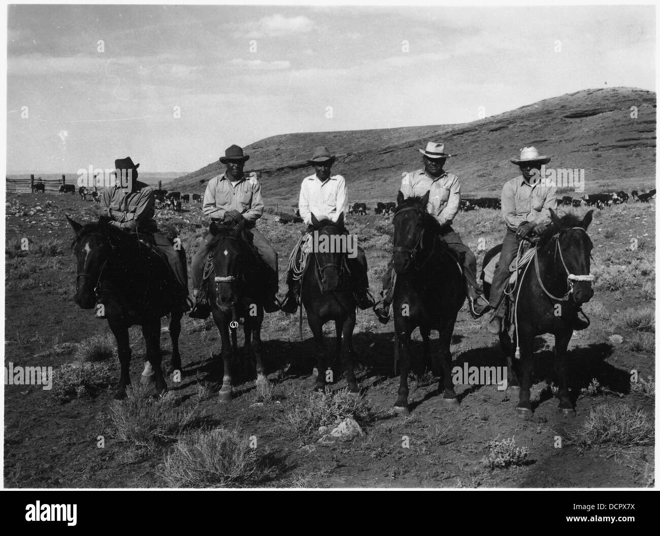 Native american cattle ranch Black and White Stock Photos & Images - Alamy