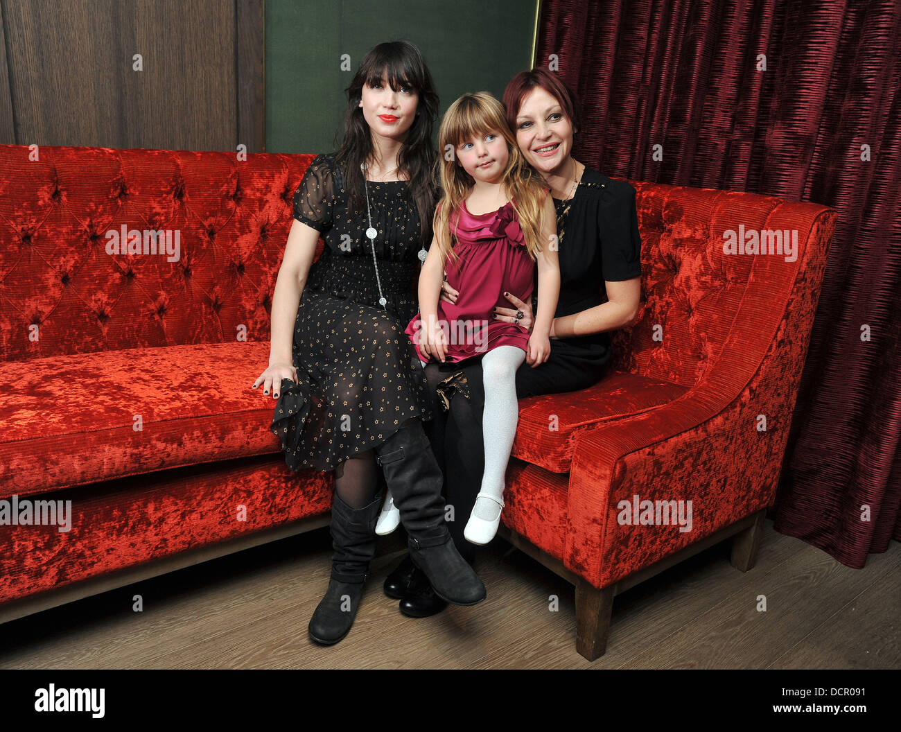 Daisy Lowe, Pearl Lowe and Betty Lowe celebrate the launch of Pearl's ...