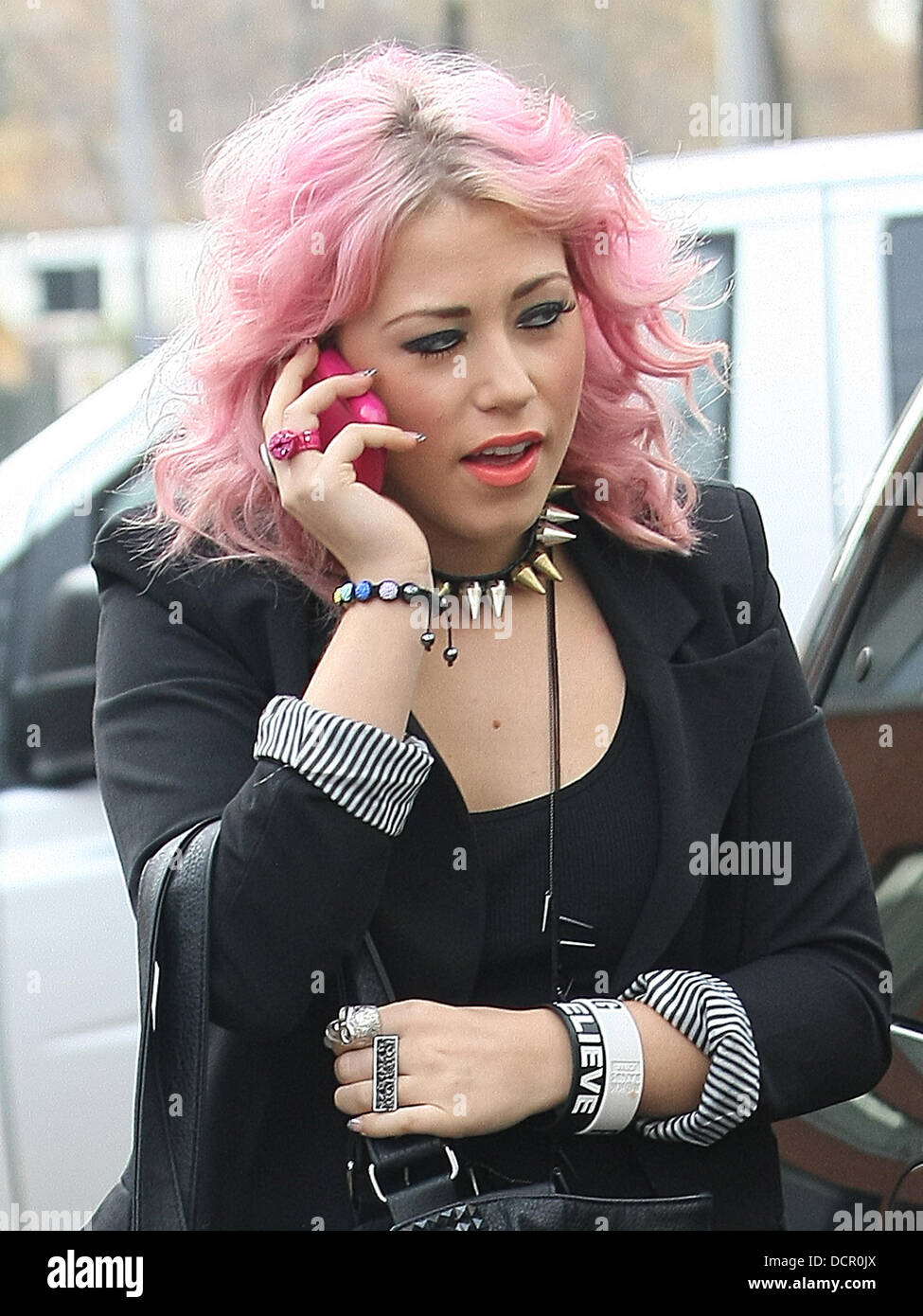 Amelia Lily at the ITV studios London, England - 10.11.11 Stock Photo ...