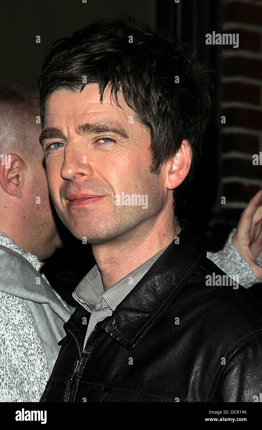 Noel Gallagher arriving at the Ed Sullivan Theater for 'The Late Show ...