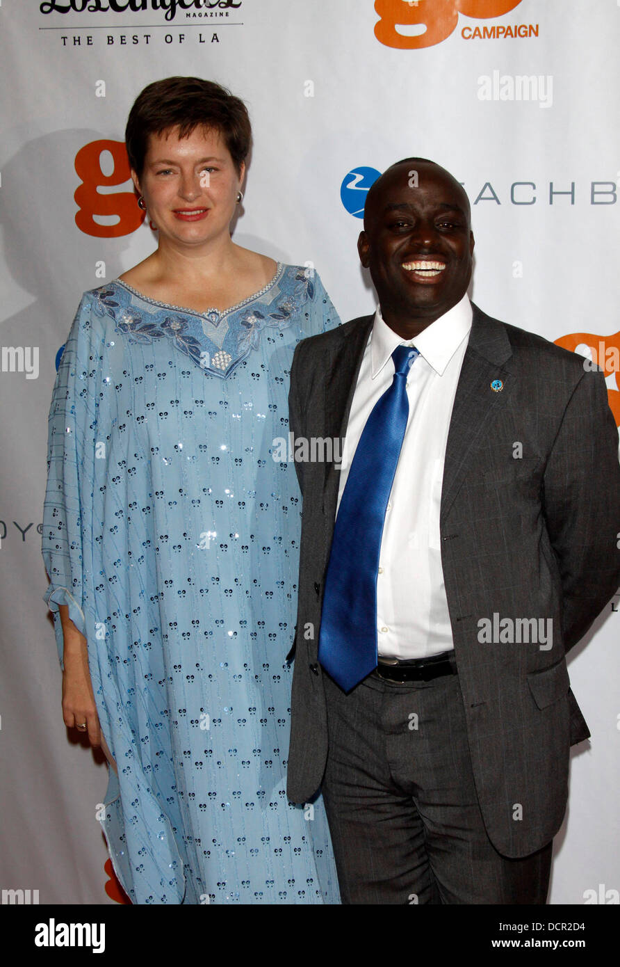 Human rights advocate Chris Mburu and guest The 4th Annual Go Go Gala ...