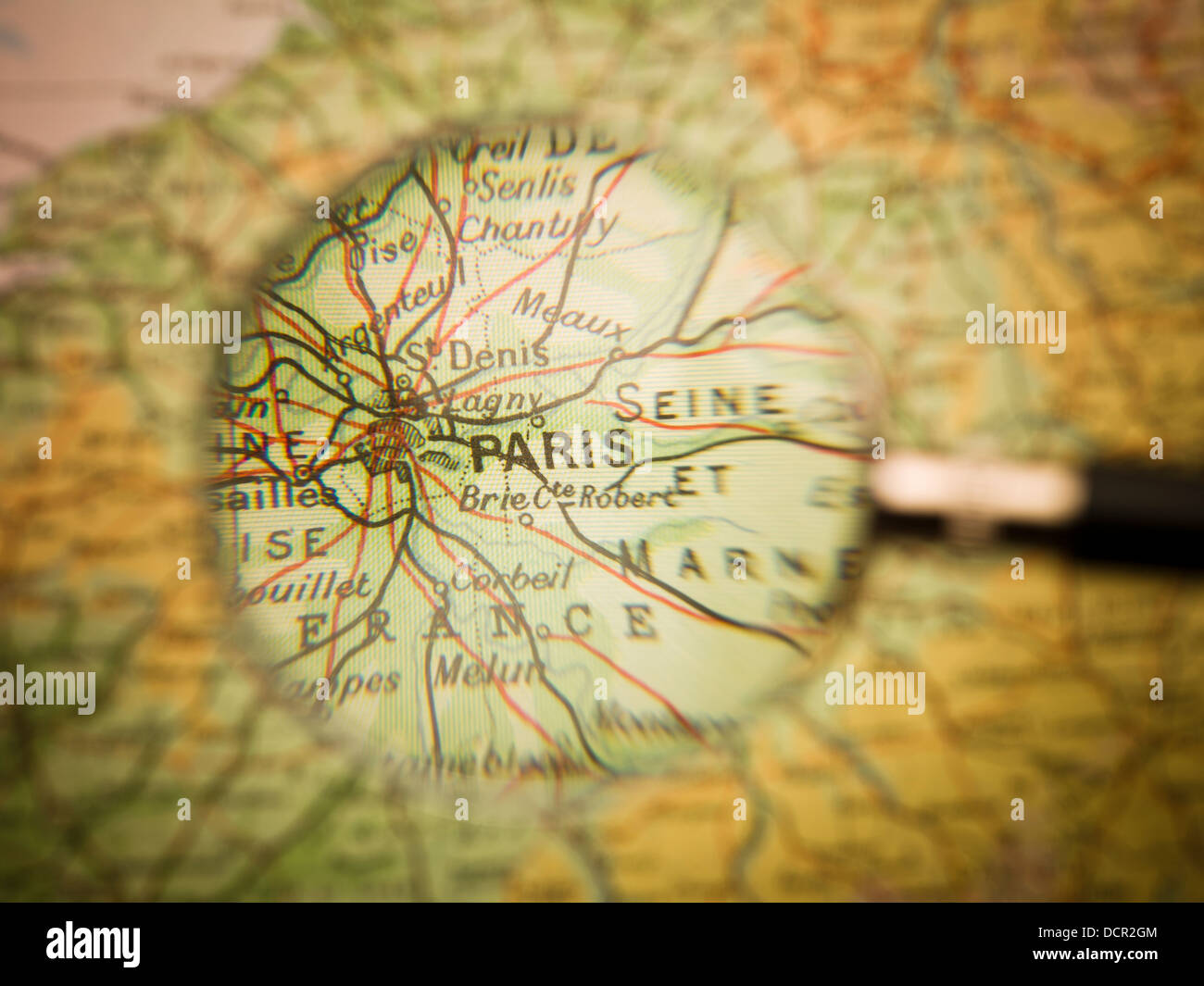 Map of Paris Stock Photo - Alamy