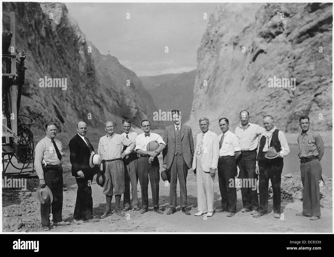 Inspection party accompanying the Secretary of the Interior ...