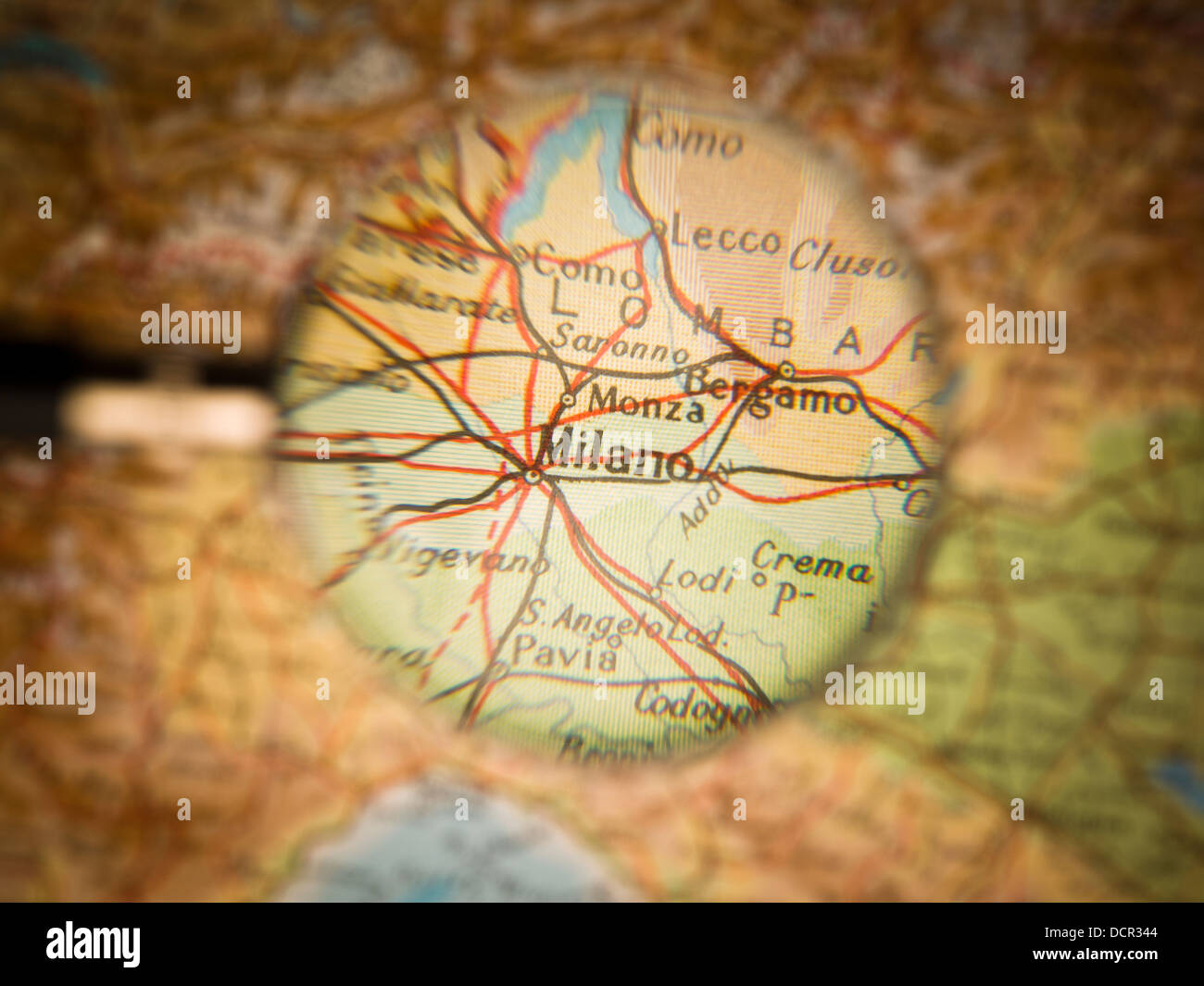 Map of Milano Stock Photo - Alamy