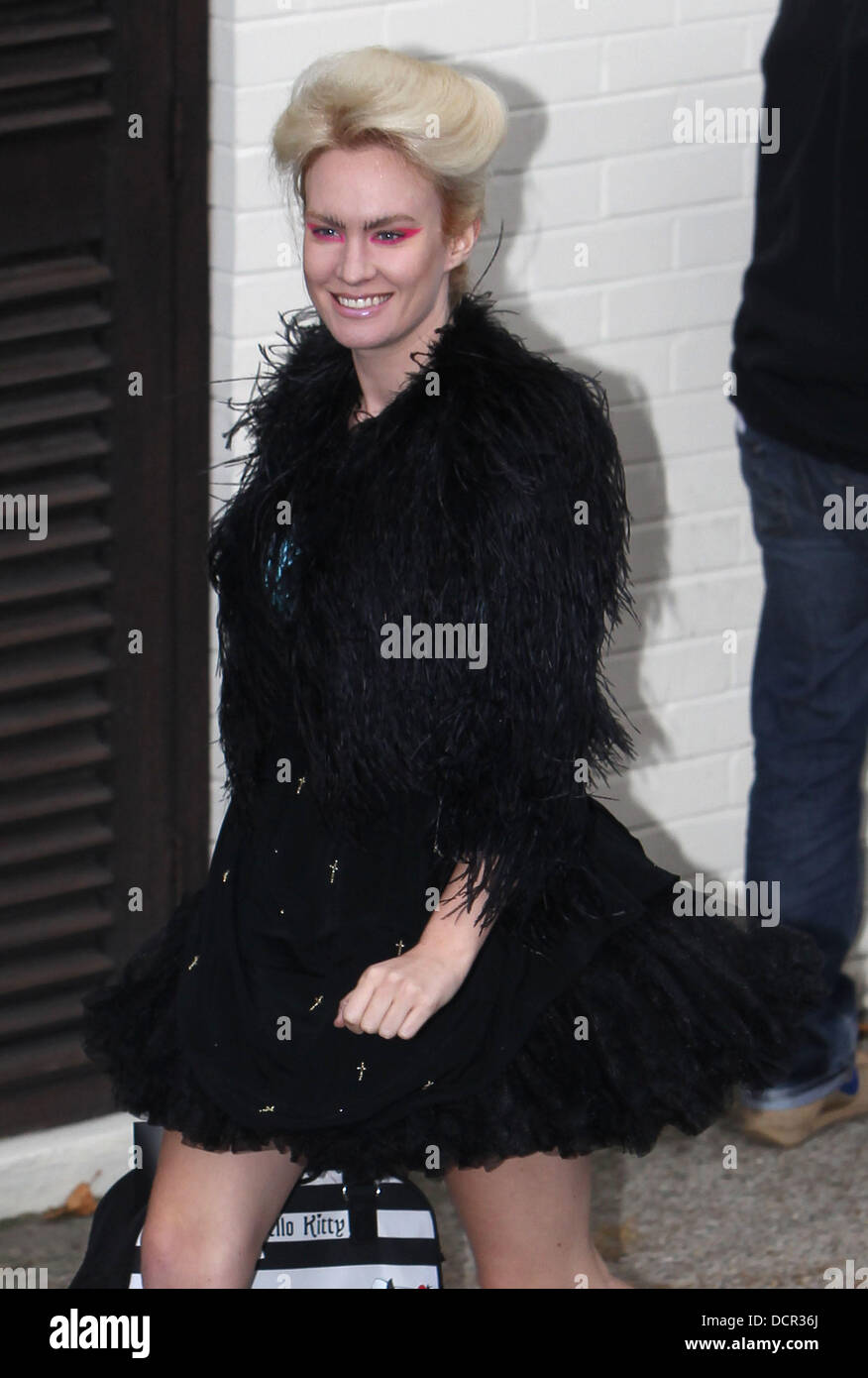 Kitty brucknell at the x factor studios london hi-res stock photography ...