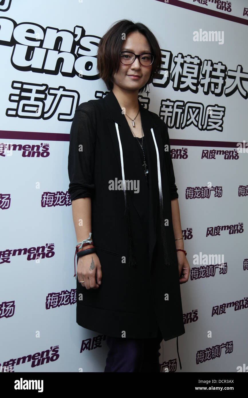 Shanghai, China. 20th Aug, 2013. Singer BiBi Chou attends press ...