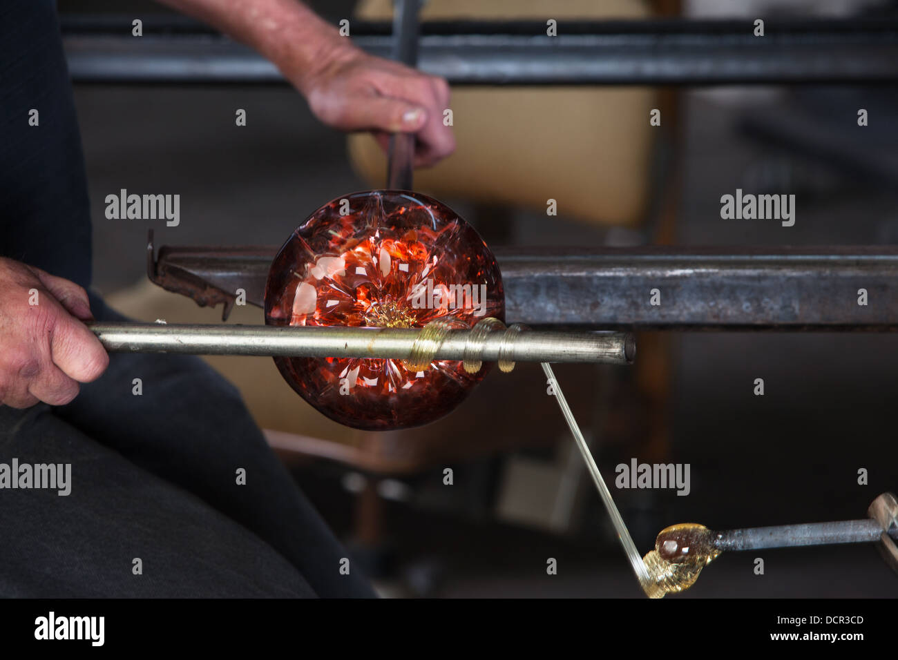 Fine Art Glass Making Stock Photo - Alamy