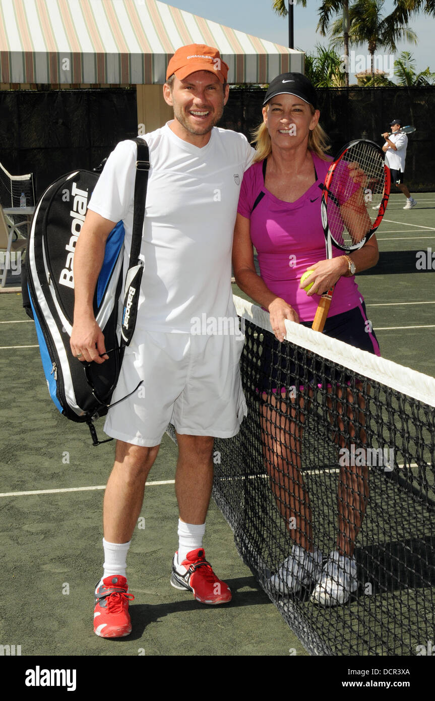 Christian Slater and Chris Evert The Chris Evert / Raymond James Pro ...