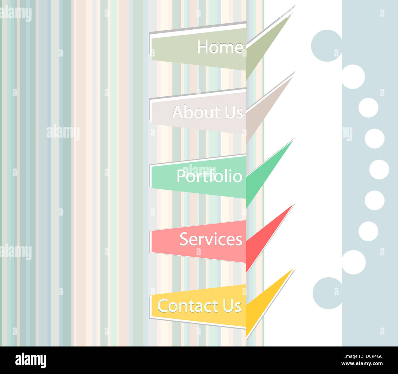 Website template with stripes Stock Photo - Alamy