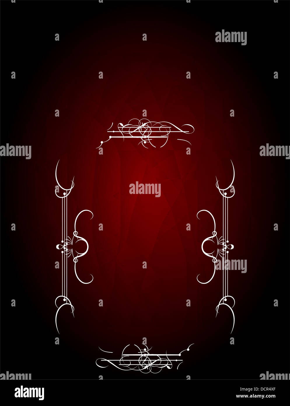 Red Vintage Frame Design For Greeting Card Stock Photo - Alamy