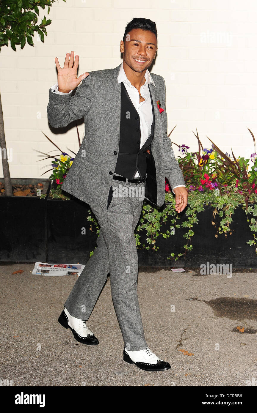 Marcus Collins celebrities outside the X Factor Studios London, England ...