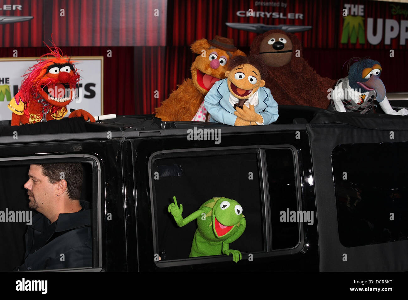 (L-R) Animal, Kermit the Frog, Fozzie Bear, Walter, Rowlf and Gonzo The ...