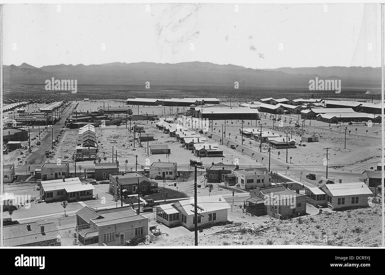 View west from dam Black and White Stock Photos & Images - Alamy