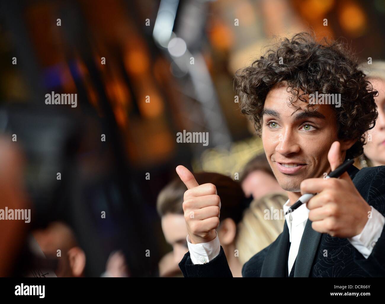 Berlin, Germany. 20th Aug, 2013. Irish actor Robert Sheehan arrives at ...