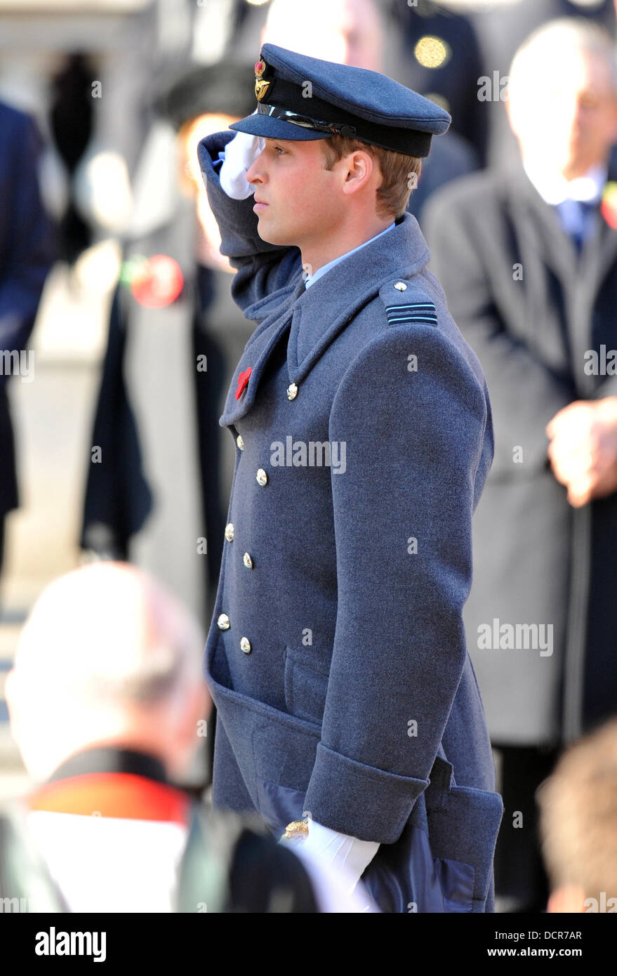 Prince William, Duke of Cambridge Remembrance Sunday commemorations ...