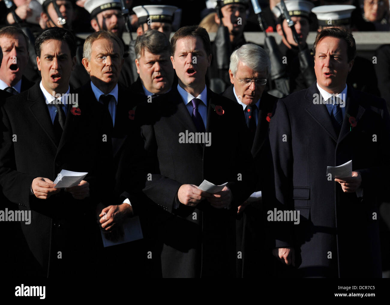 Ed Miliband, Tony Blair, Nick Clegg, John Major, David Cameron ...