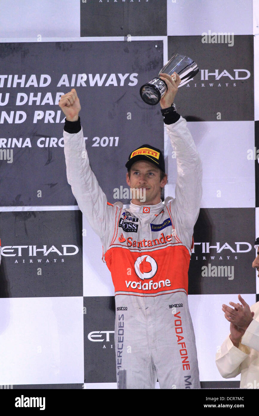 Jenson Button Formula 1 Grand Prix in Abu Dhabi Abu Dhabi, UAE - 13.11. ...