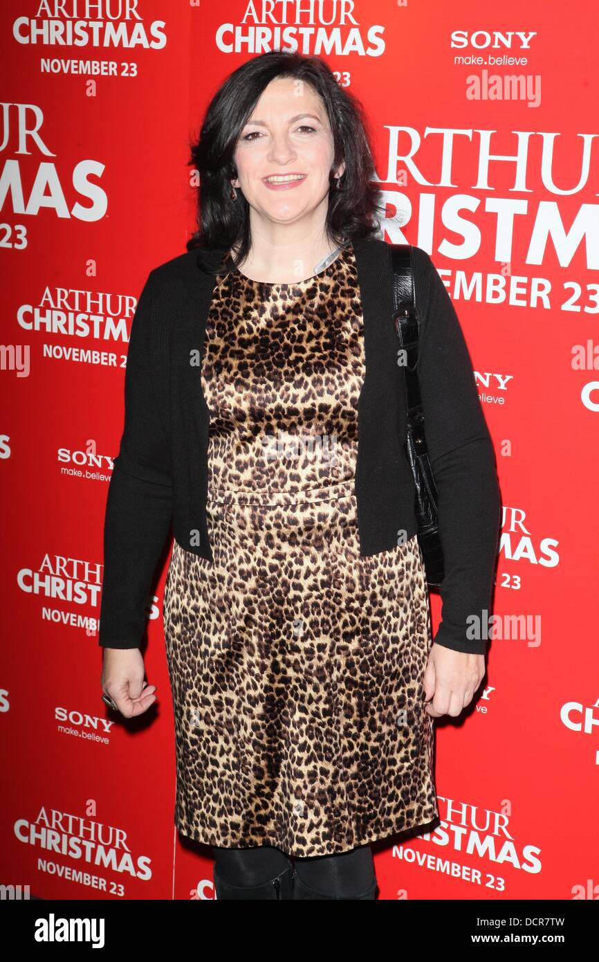 Director, Sarah Smith Arthur Christmas MTA Shuttle unveiling at Grand ...