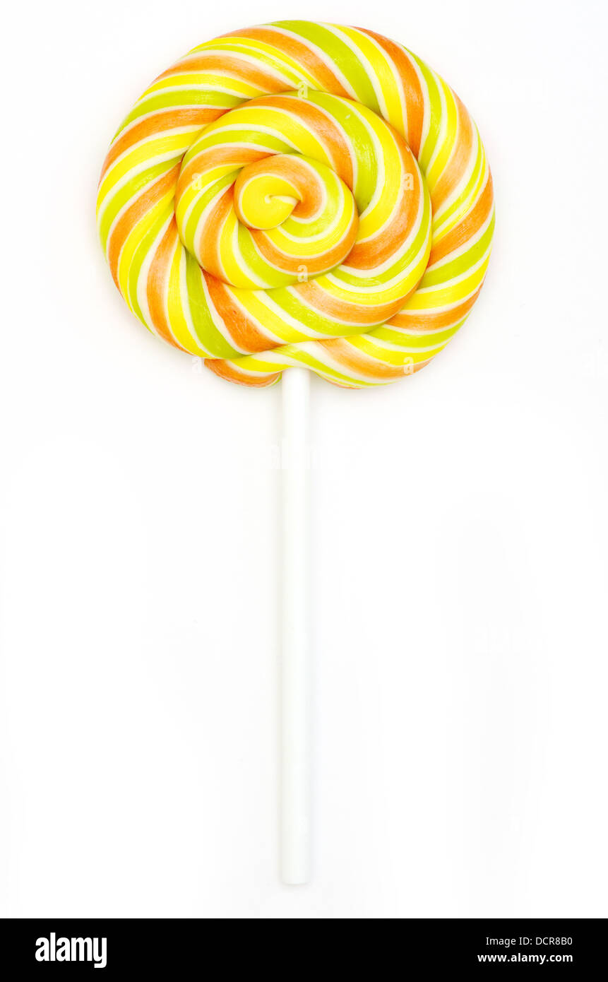 colorful spiral lollipop Stock Photo - Alamy