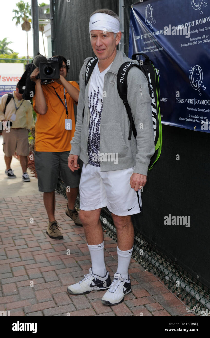John McEnroe The Chris Evert/Raymond James Pro-Celebrity Tennis Classic ...
