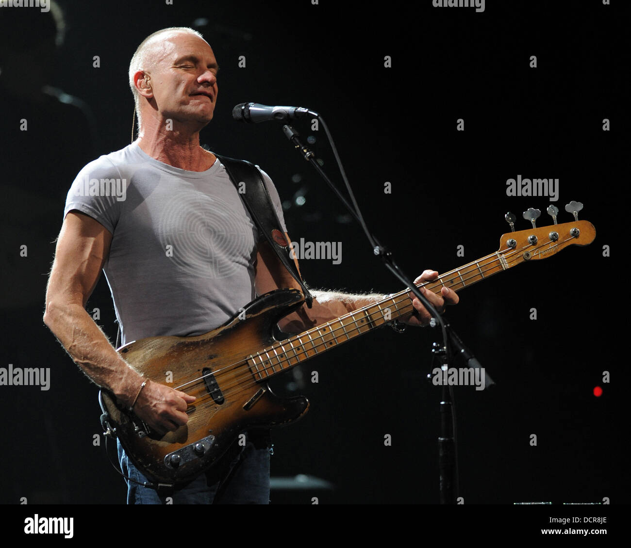 Sting performs during the "Back to Bass" Tour at the Fillmore Miami ...