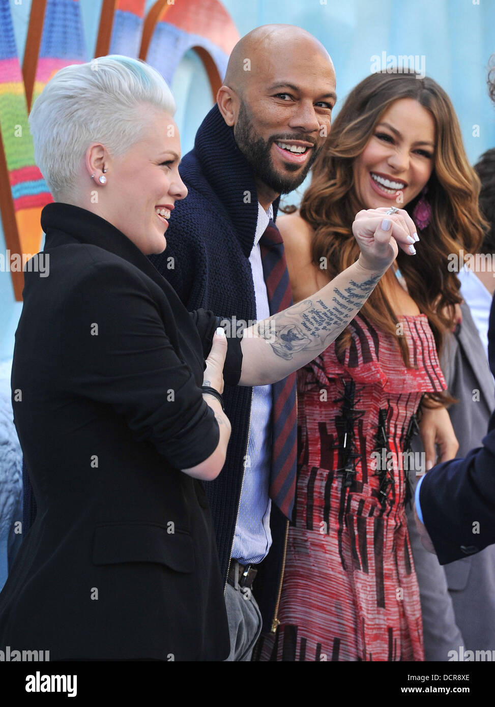 Pink aka Alecia Moore, Sofia Vergara, Common, at Warner Bros. World Premiere of 'Happy Feet Two ...