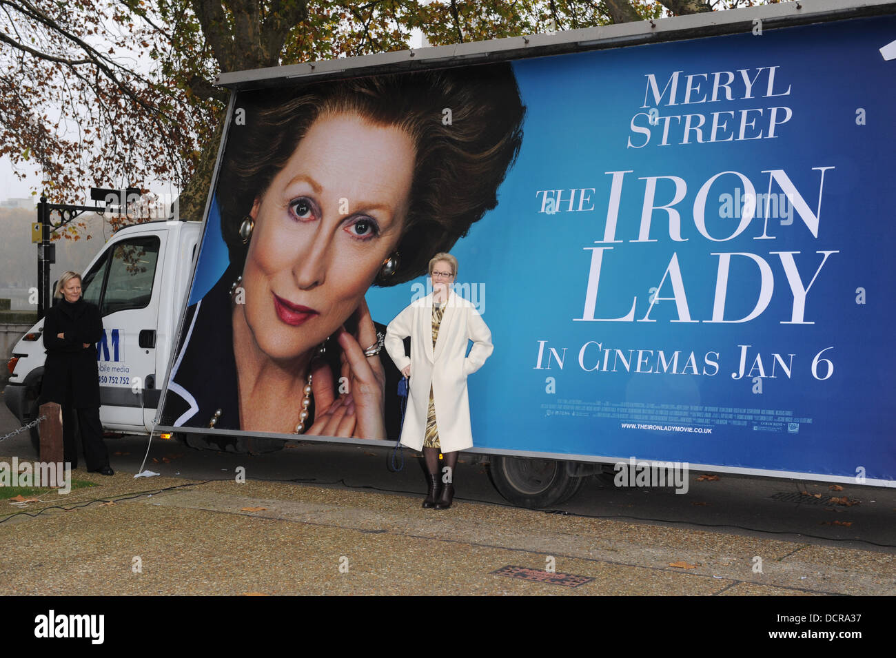 Meryl Streep unveils the UK poster campaign for 'The Iron Lady' on the ...