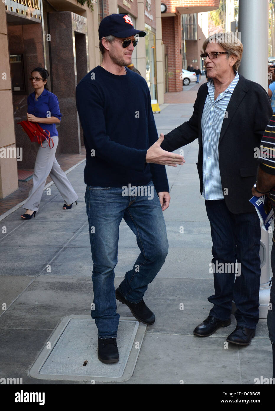 Eric Dane grabs a coffee in Beverly Hills Los Angeles, California - 14. ...