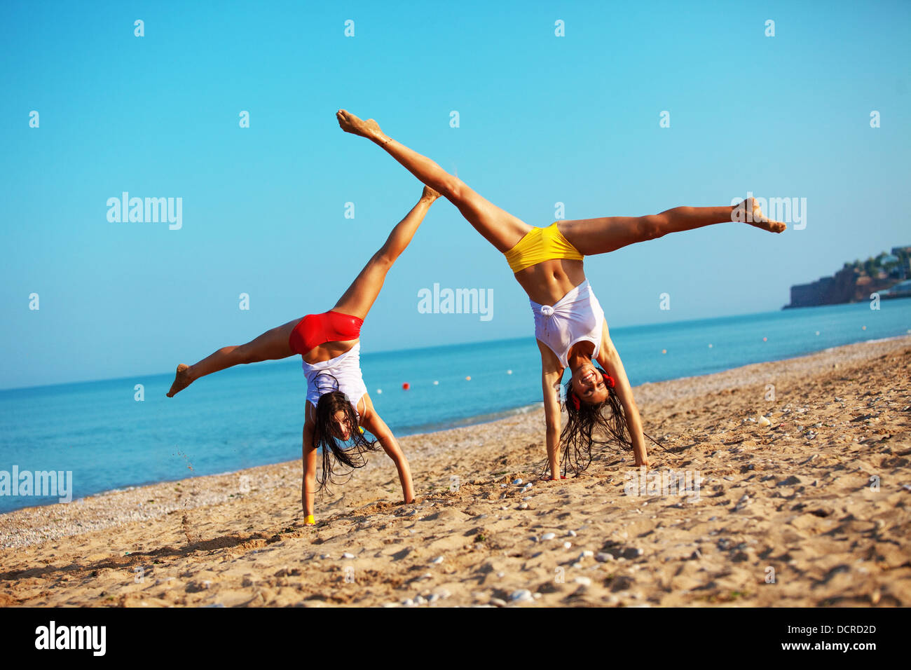 Sports at beach Stock Photo - Alamy