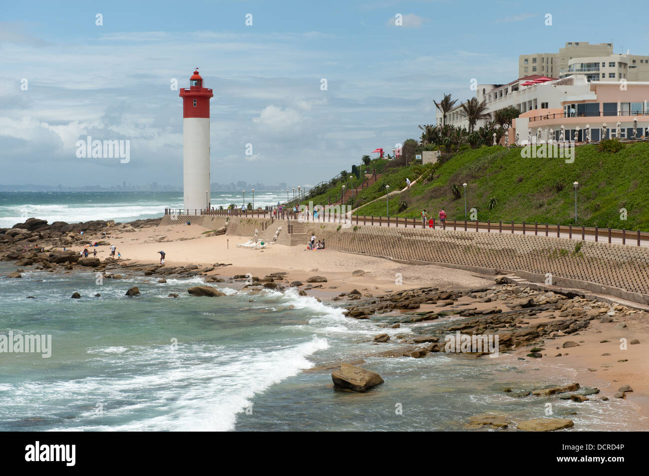 Umhlanga Lighthouse, Umhlanga, near Durban, South Africa Stock Photo ...