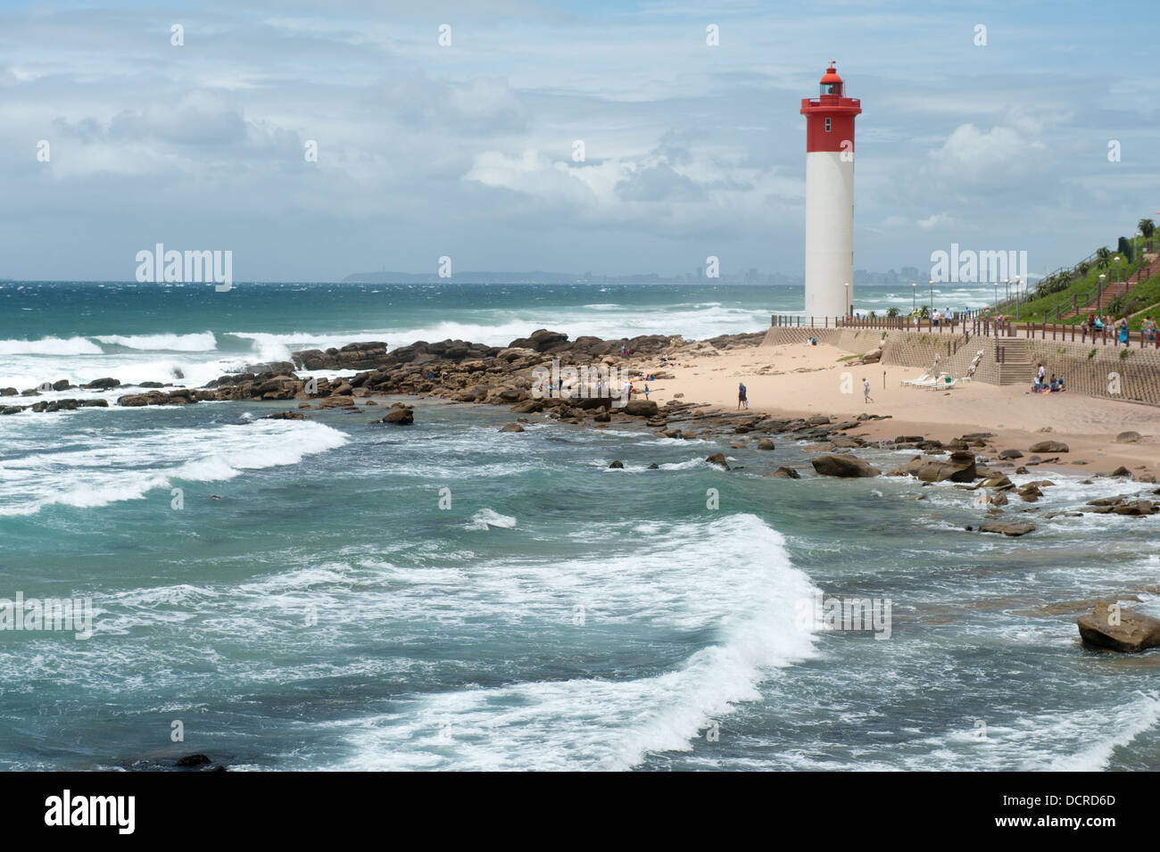 Umhlanga Lighthouse, Umhlanga, near Durban, South Africa Stock Photo ...