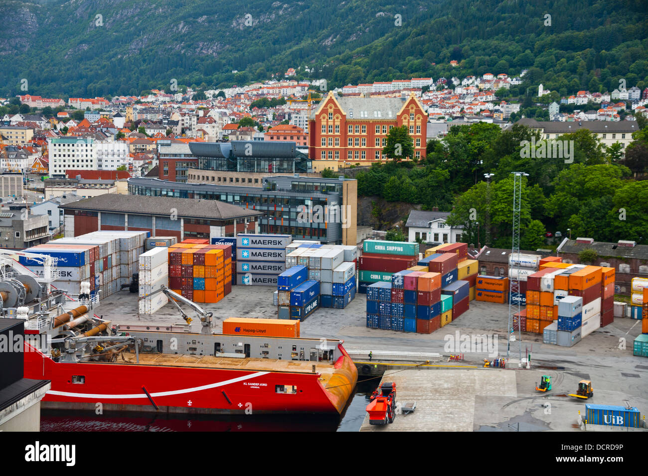 Port of Bergen, (Bryggen), Norway, Scandinavia. North Europe Stock ...