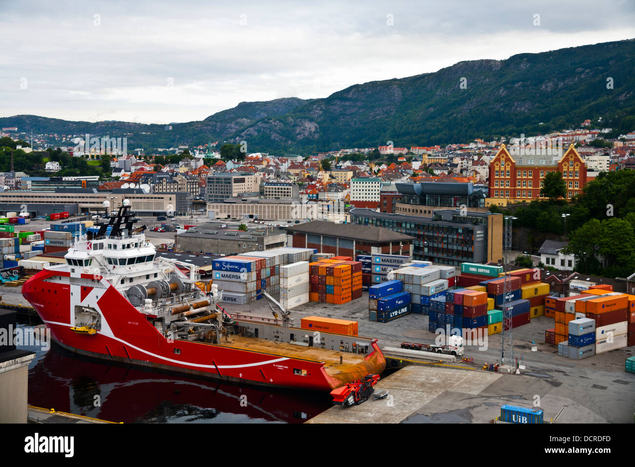 Port of Bergen, (Bryggen), Norway, Scandinavia. North Europe Stock ...