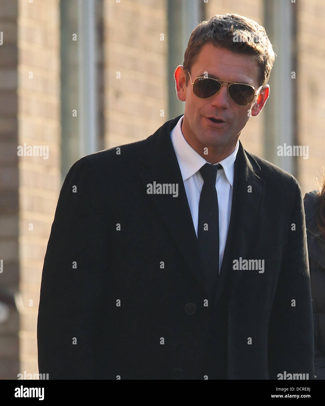 Scott Maslen EastEnders actors leaving a church after filming scenes ...