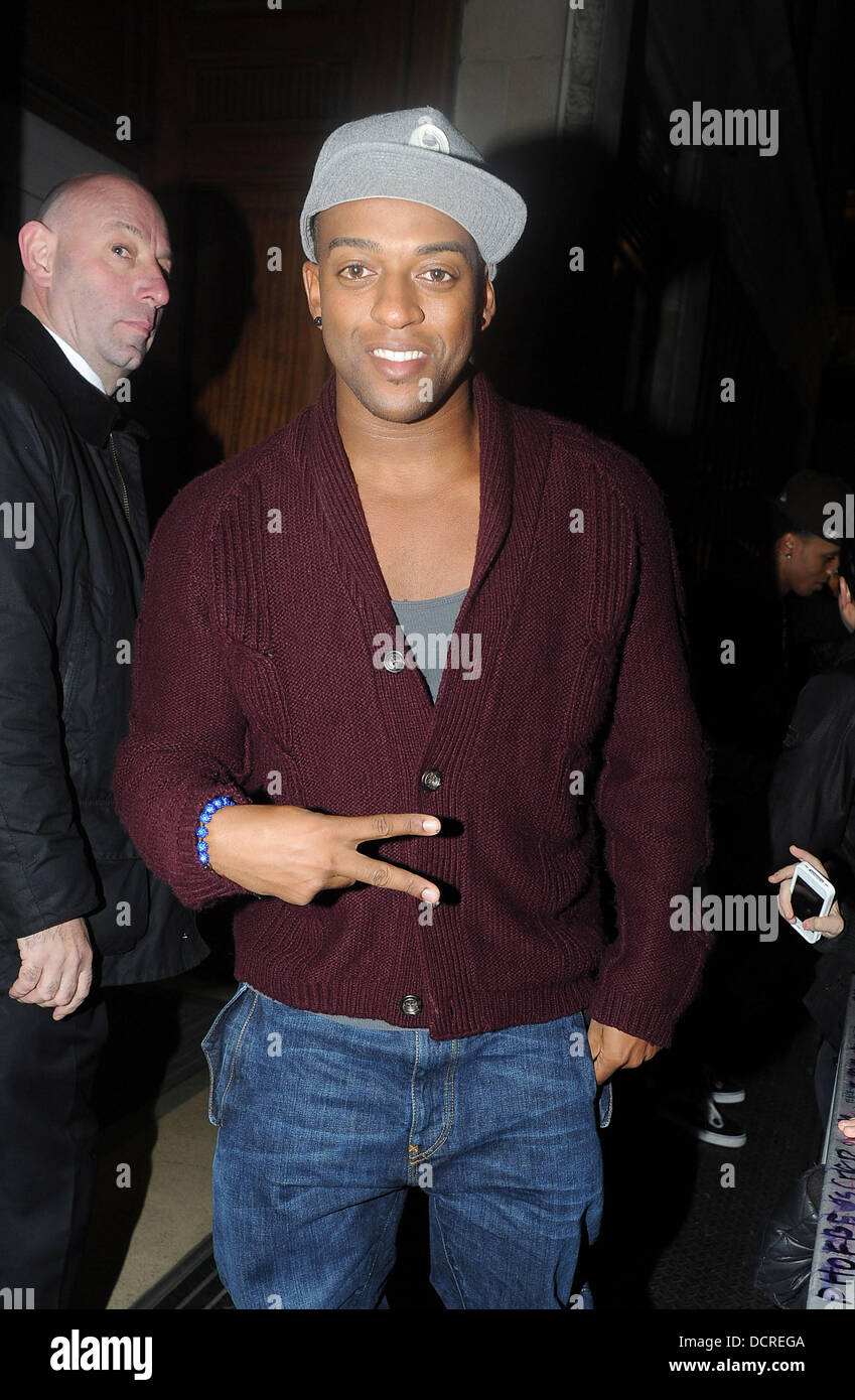 Oritse Williams JLS outside the BBC Radio 1 studios London, England ...