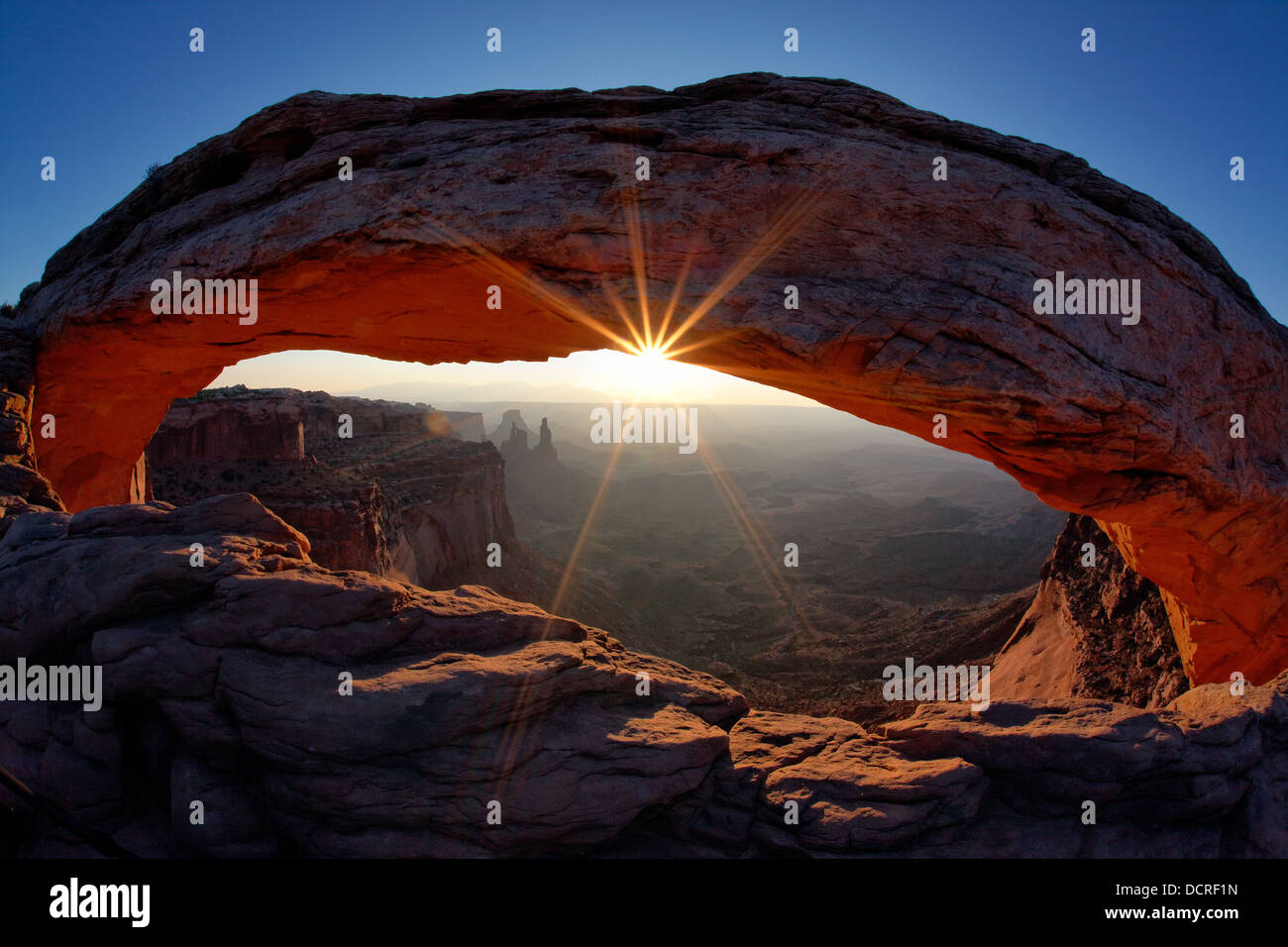 famous Sunrise at Mesa Arch Stock Photo - Alamy
