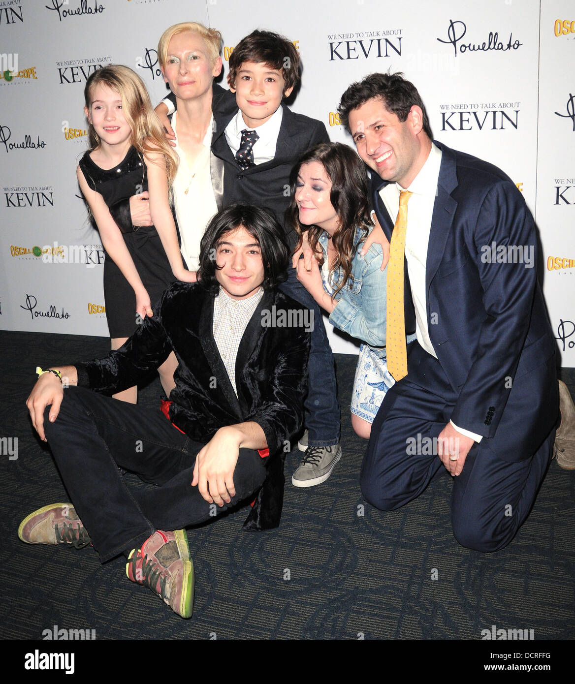 Ashley Gerasimovish, Tilda Swinton, Jasper Newell ,Ezra Miller and ...
