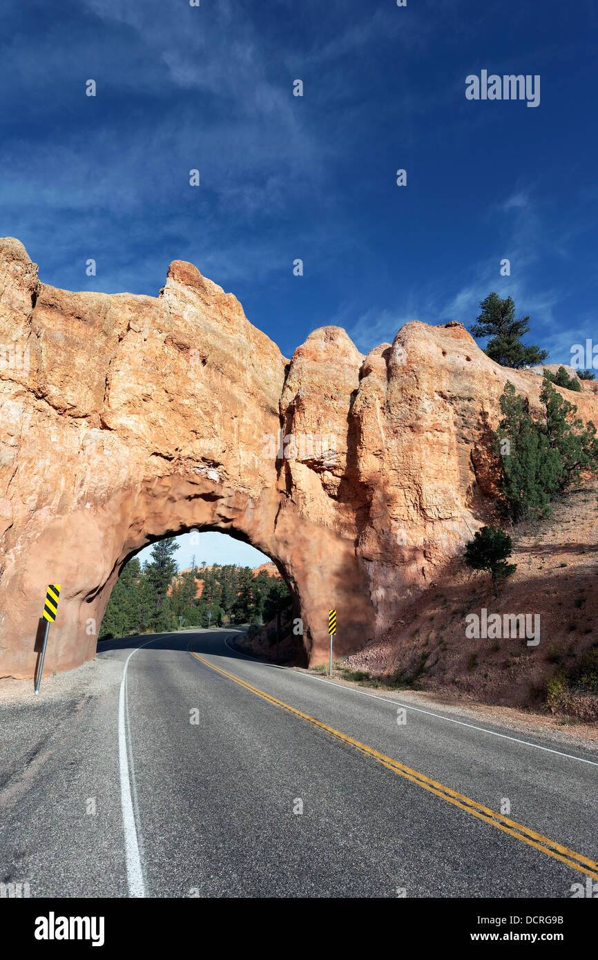 Road to Bryce Canyon, vertical view Stock Photo - Alamy