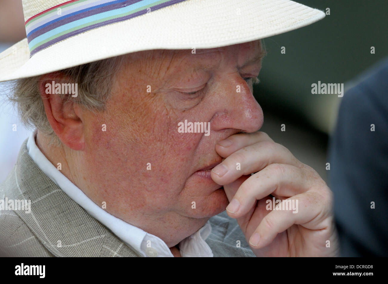 John Sergeant - British TV presenter, doing an outside broadcast Stock ...