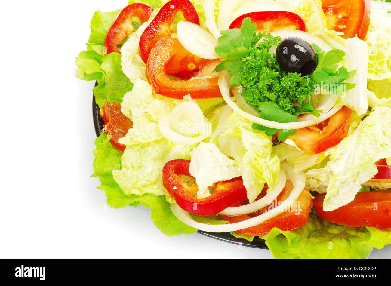 salad in plate Stock Photo - Alamy