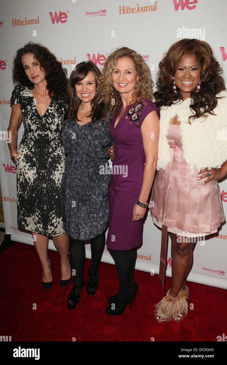 Sally Lee, Andie MacDowell, Sara Gore, Diann Valentine WE Volunteer ...