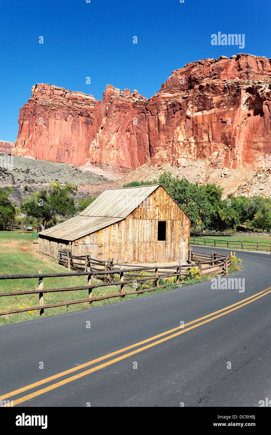Capitol Reef road Stock Photo - Alamy