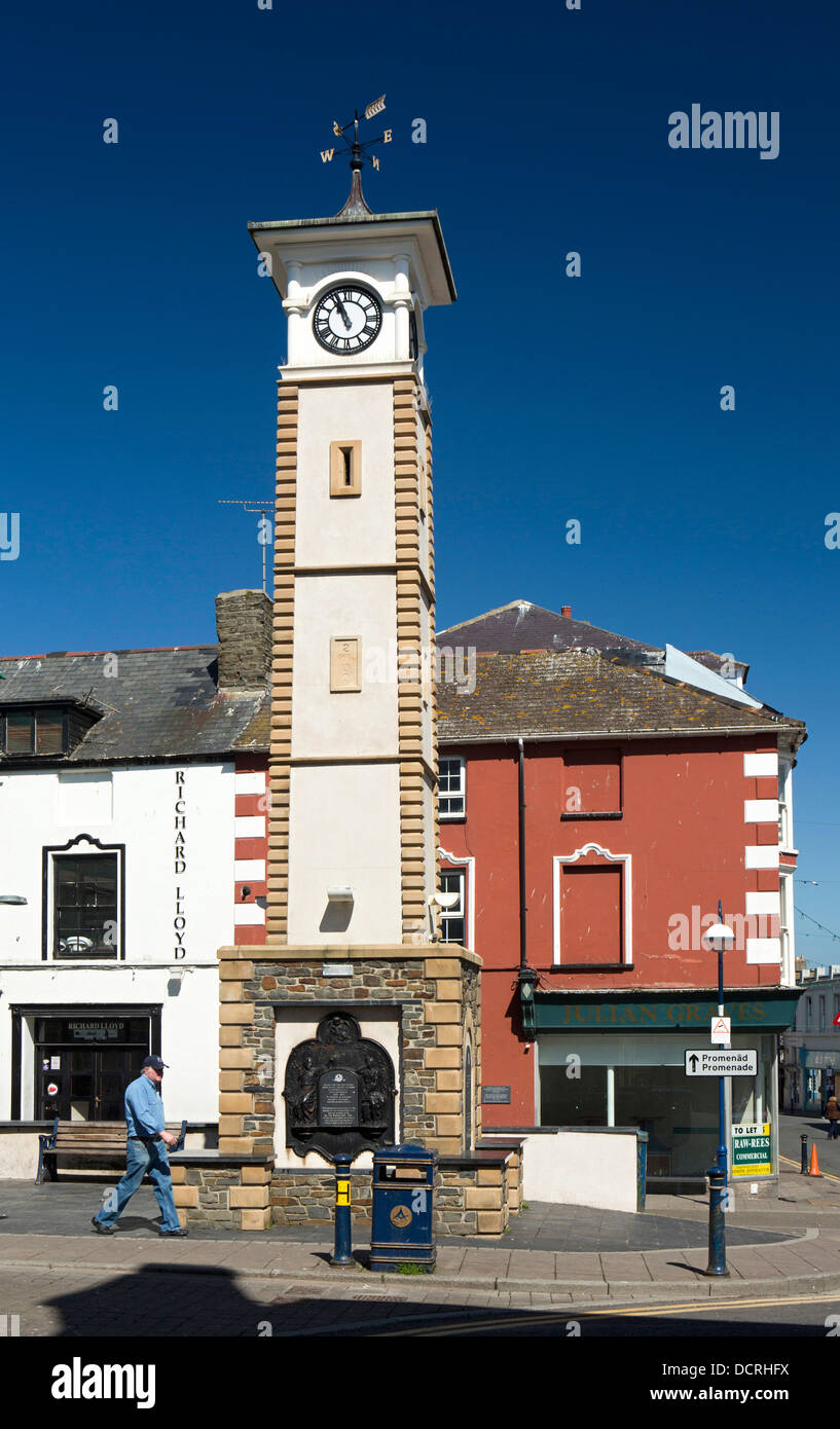 UK, Wales, Ceredigion, Aberystwyth, Great Darkgate Street, millennium ...