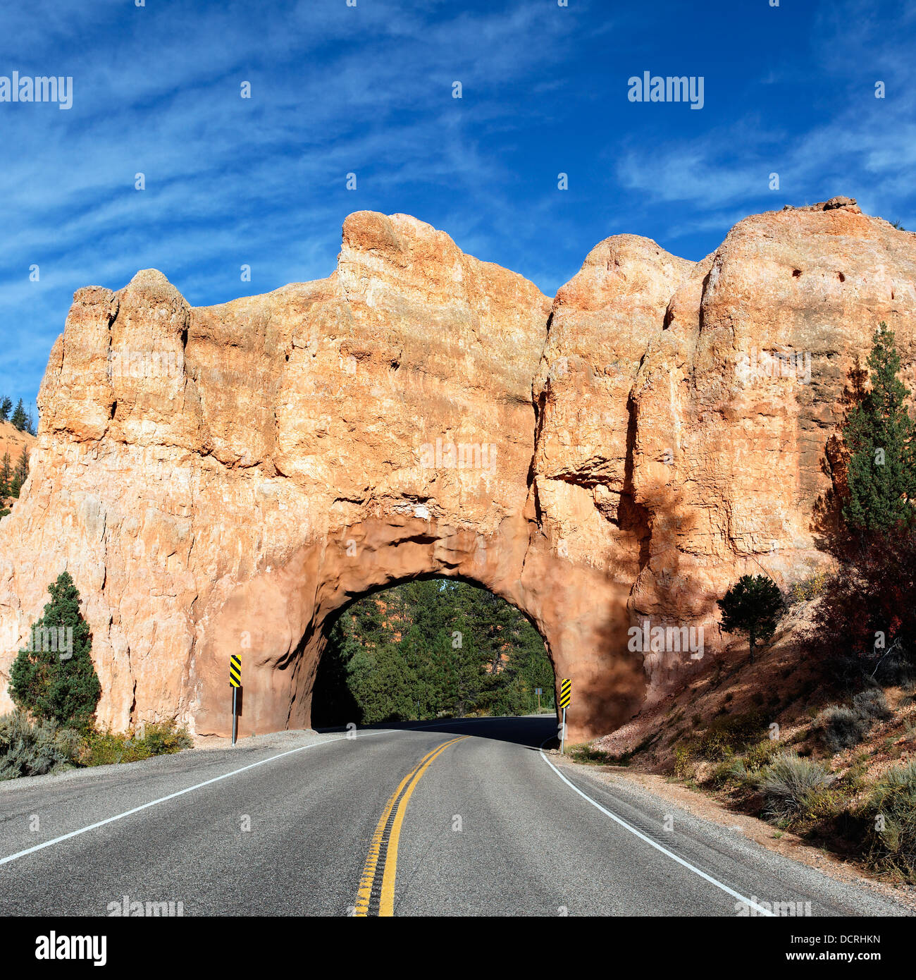 tunnel in the rock Stock Photo - Alamy