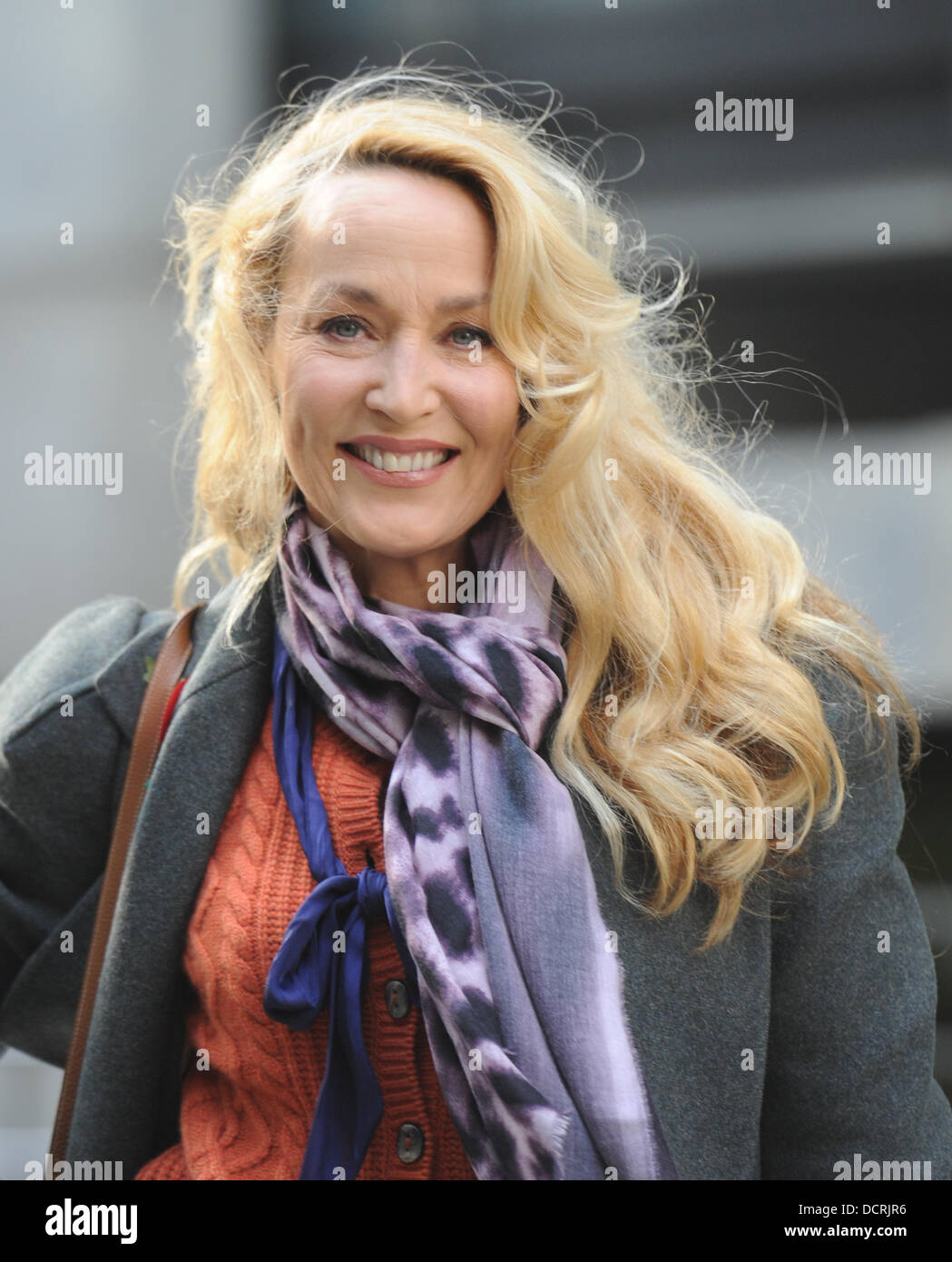 Jerry Hall at a photocall for Emmaus at Lloyds Of London London ...
