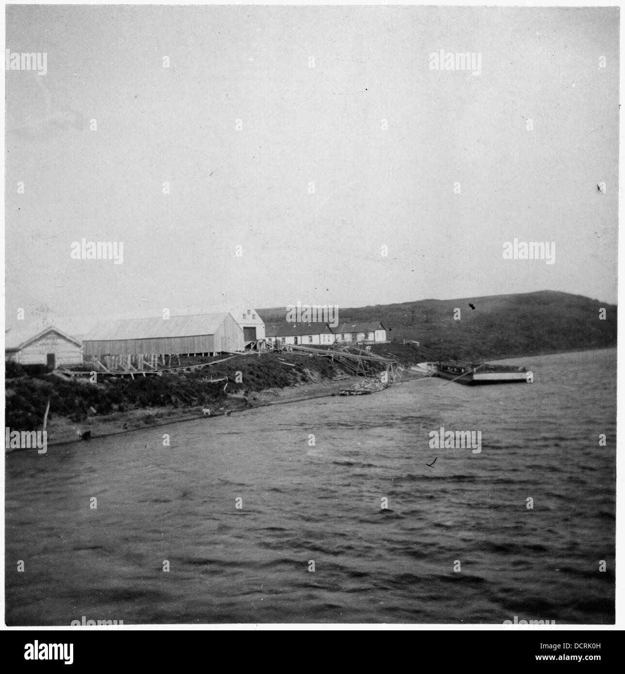 This image shows a scenic view along the Yukon, capturing the natural ...