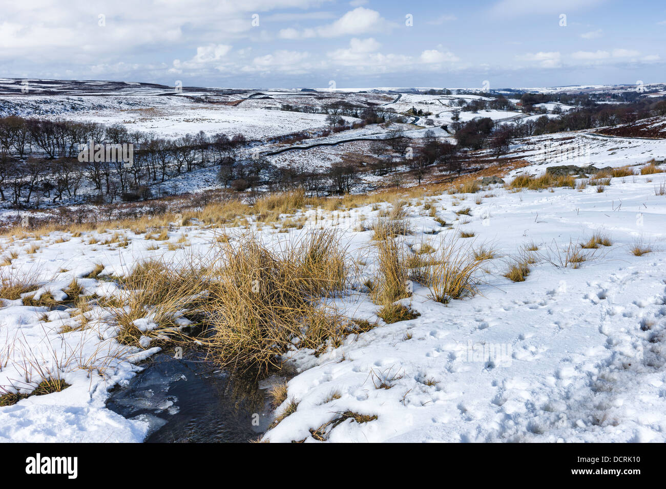 North York Moors after a snow storm, Goathland, Yorkshire, UK Stock ...
