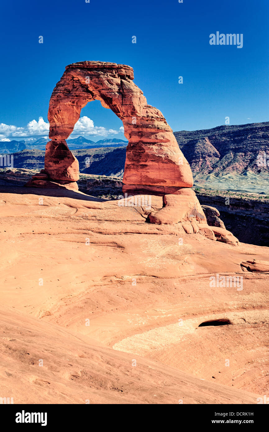 Sunset on famous Delicate Arch Stock Photo - Alamy