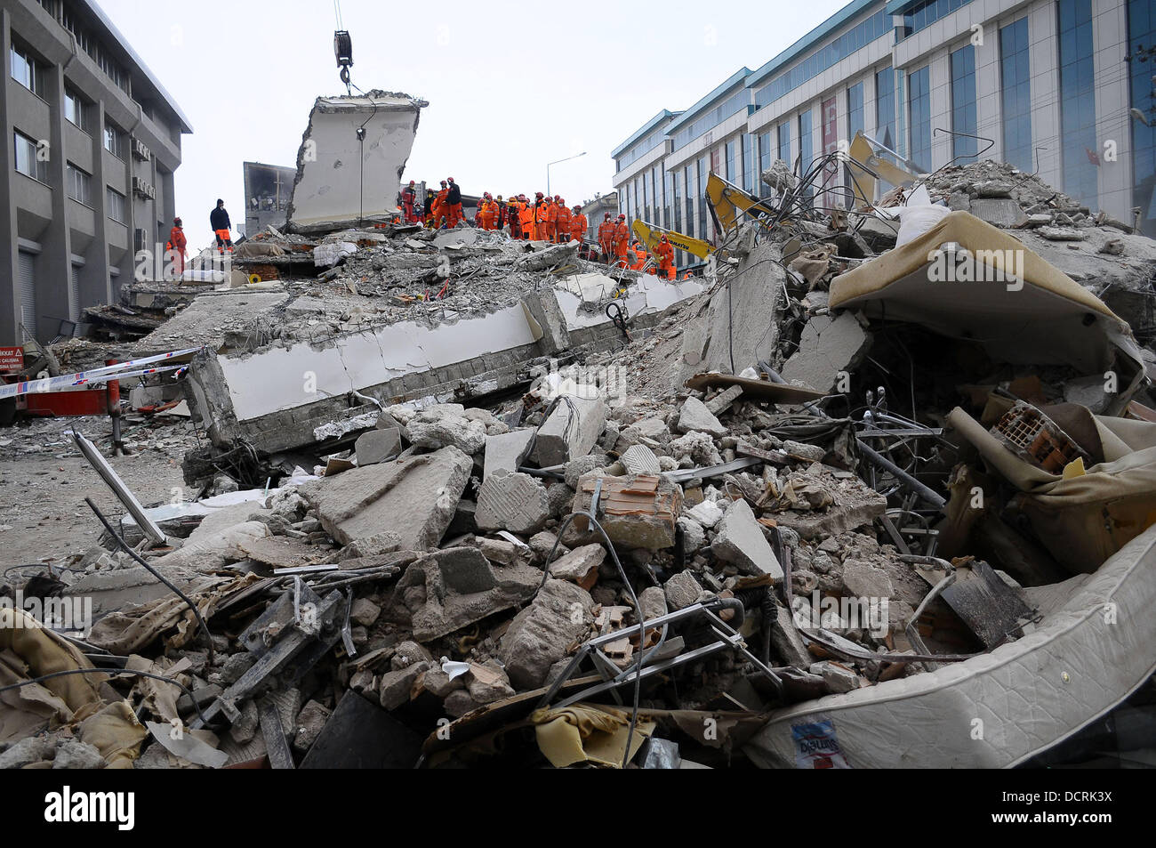 Atmosphere The aftermath of the 7.2 Earthquake in Van, Turkey. With the ...