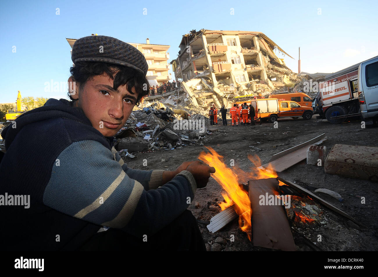 Atmosphere The aftermath of the 7.2 Earthquake in Van, Turkey. With the ...